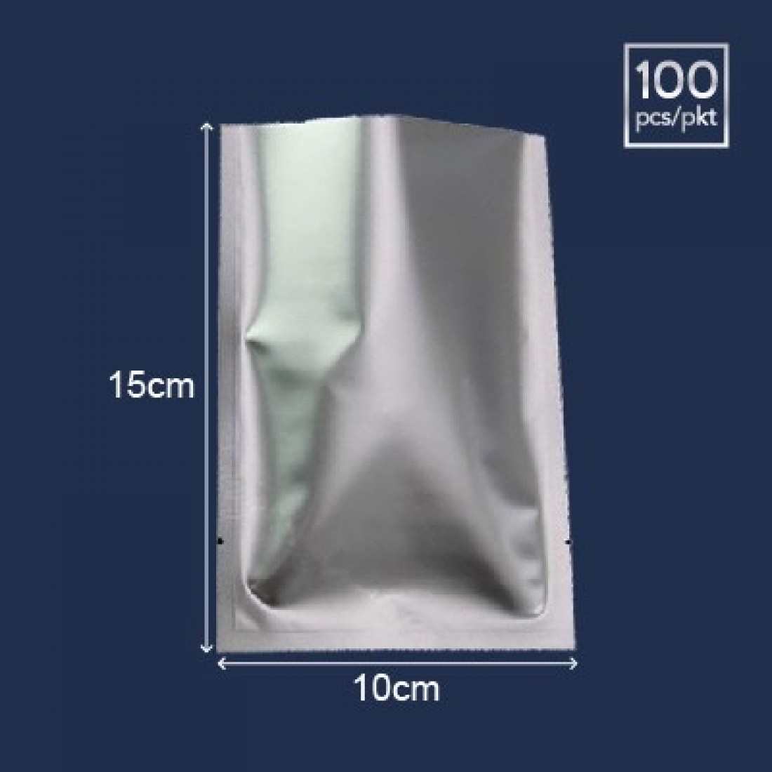 ALUMINIUM FOIL BAG 纯铝袋 10C X 10CM X 15CM (100'S) - Peng Kee Enterprise Sdn Bhd - Online Store